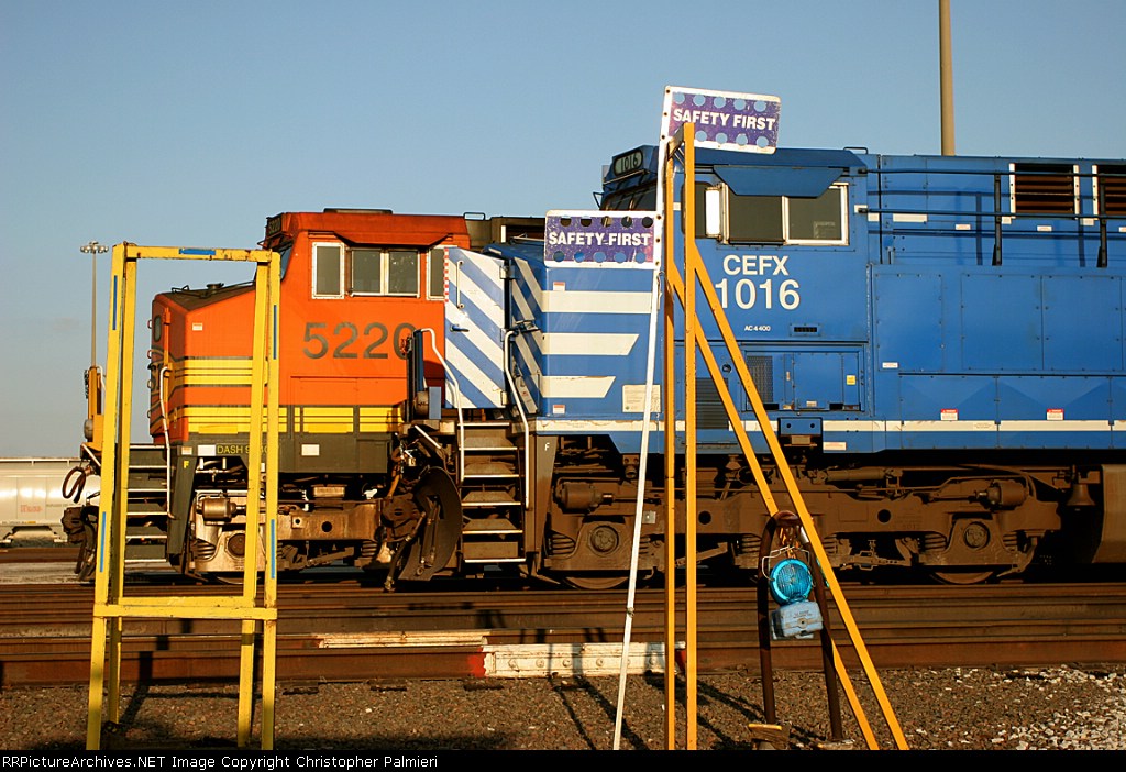BNSF 5220 and CEFX 1016